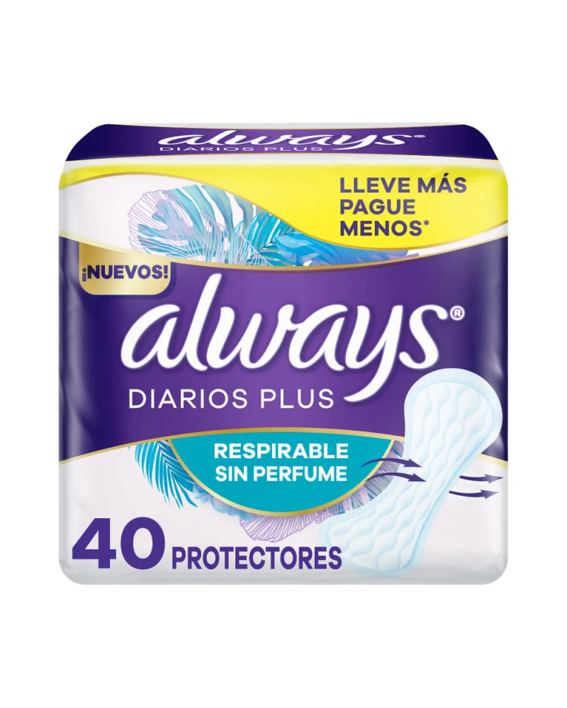 ALWAYS - Protectores Diarios x 40 Unidades