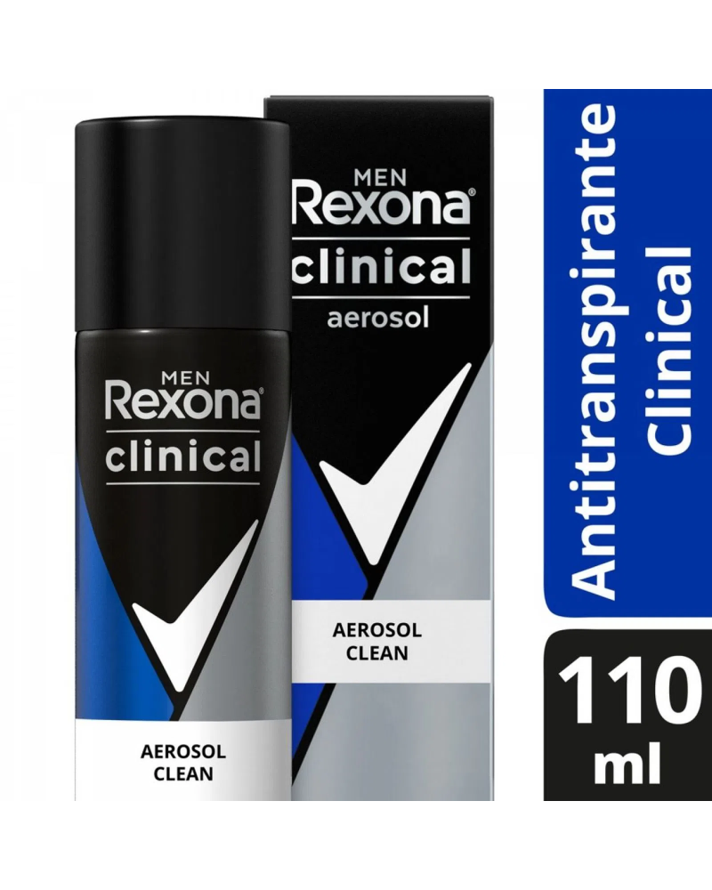 REXONA - MEN CLINICAL DEO AEROSOL CLEAN 110ML