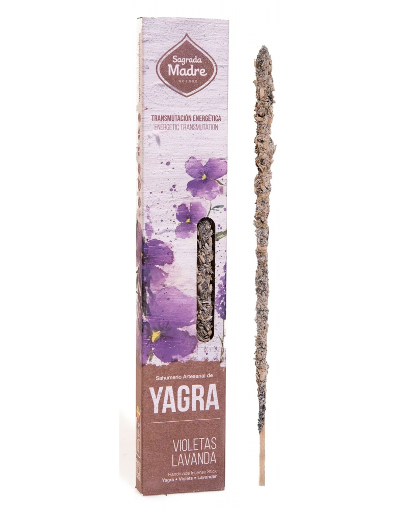 SAGRADA MADRE - Sahumerio Yagra Violetas y Lavanda