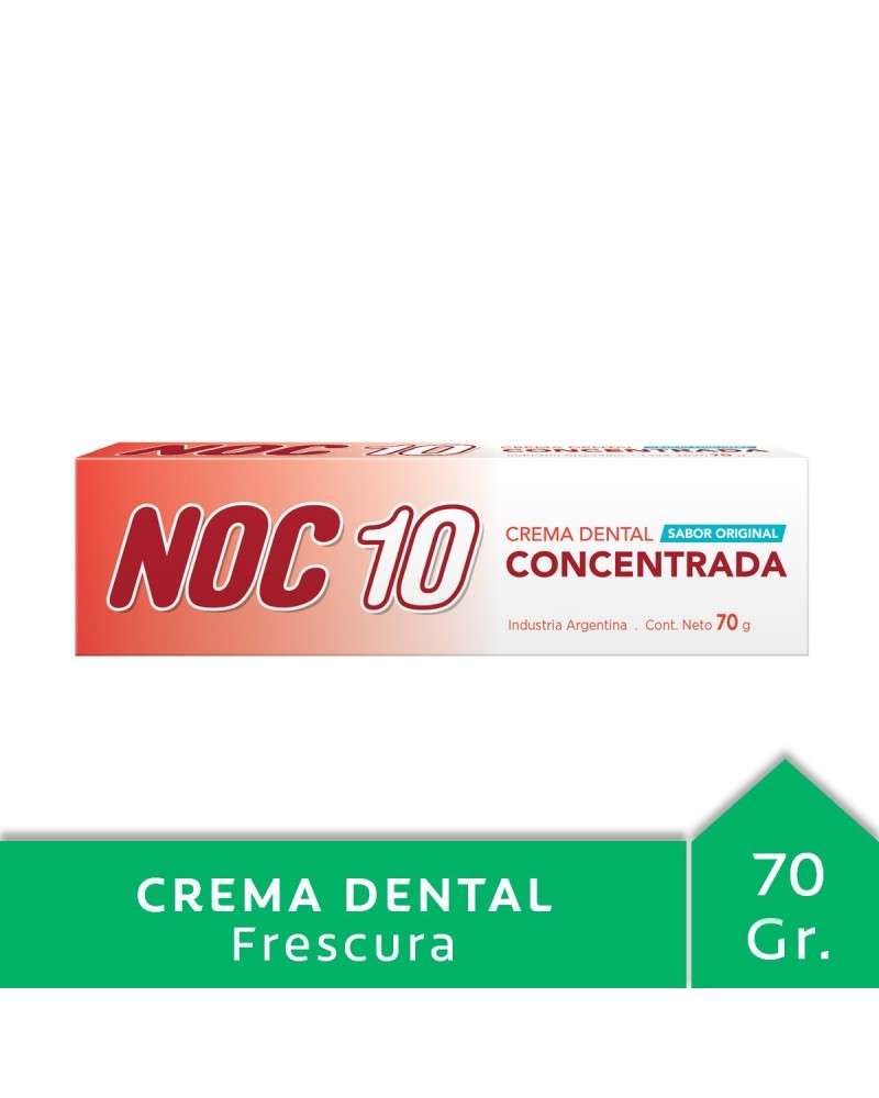 Crema Dental Noc 10 Concentrada 70G